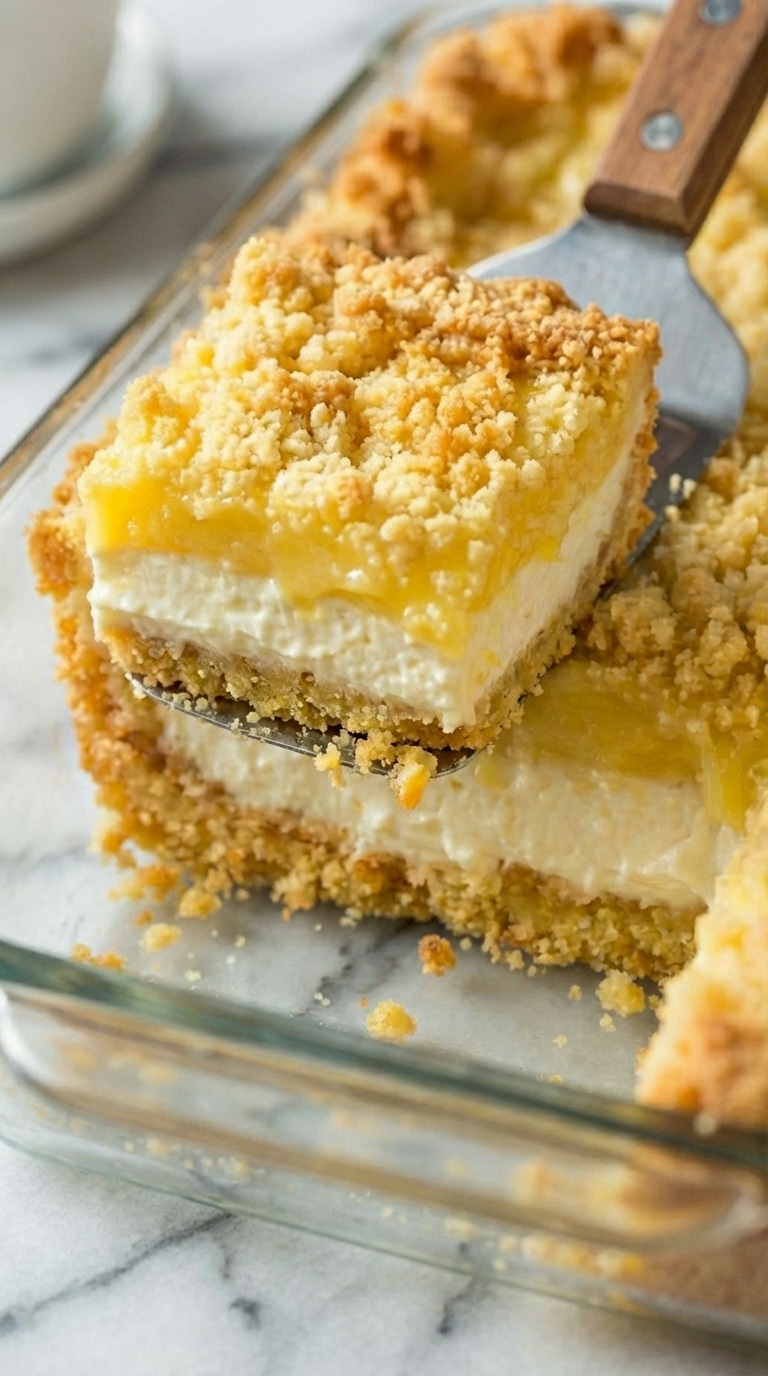 Easy Lemon Cream Cheese Dump Cake